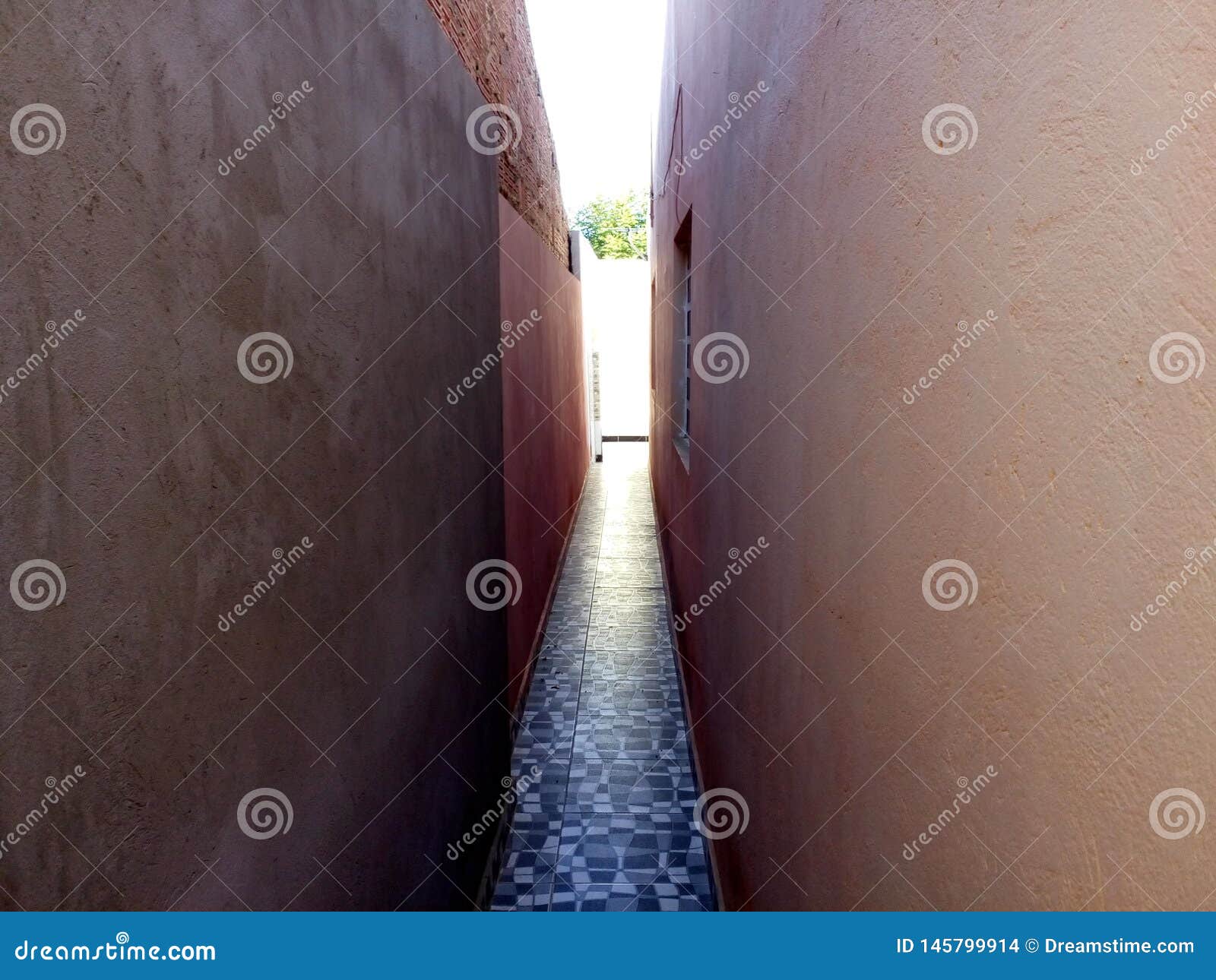 A narrow path to walk stock photo. Image of cities, island - 145799914