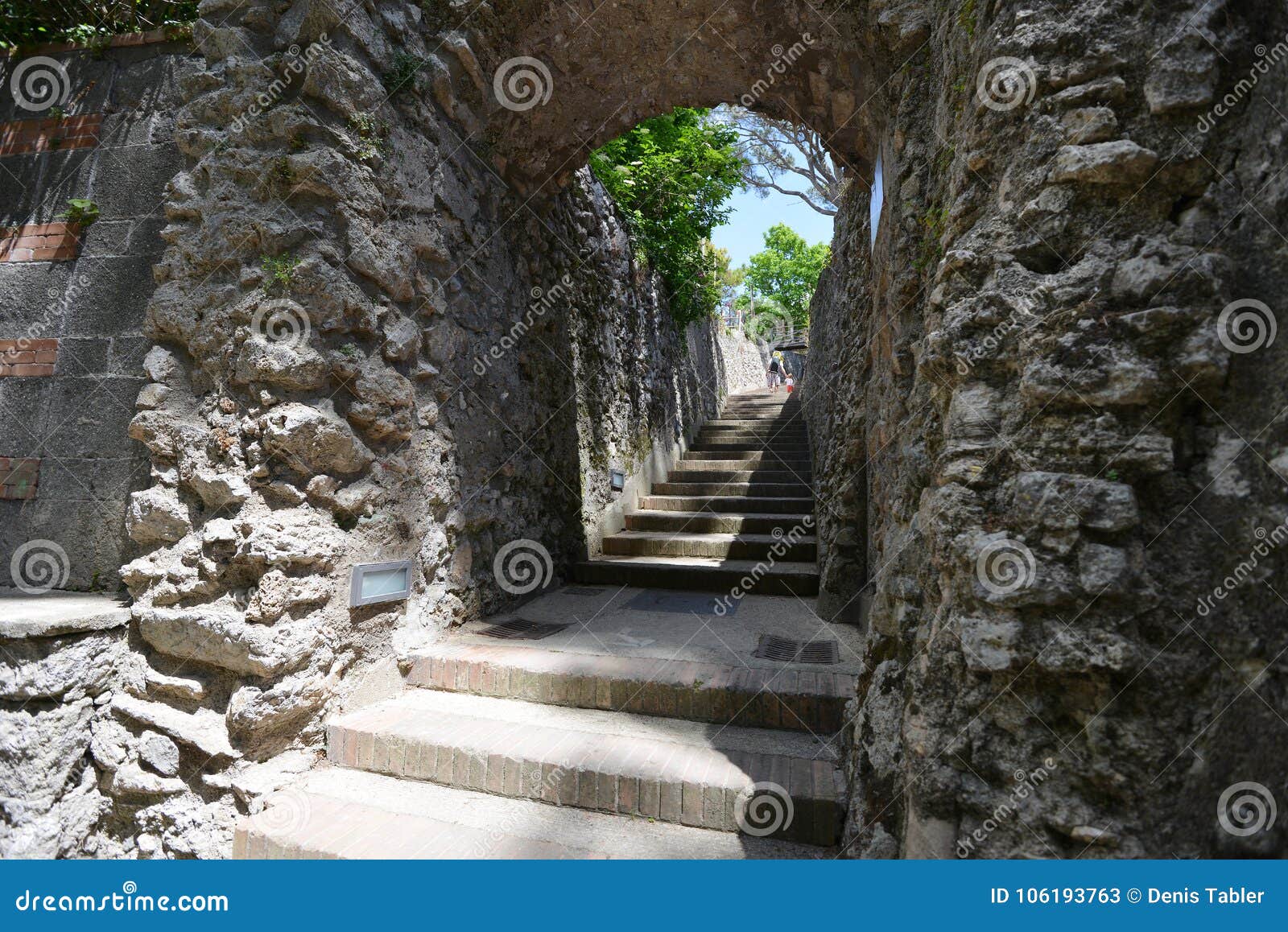 Path uphill stock image. Image of entrance, ancient - 106193763