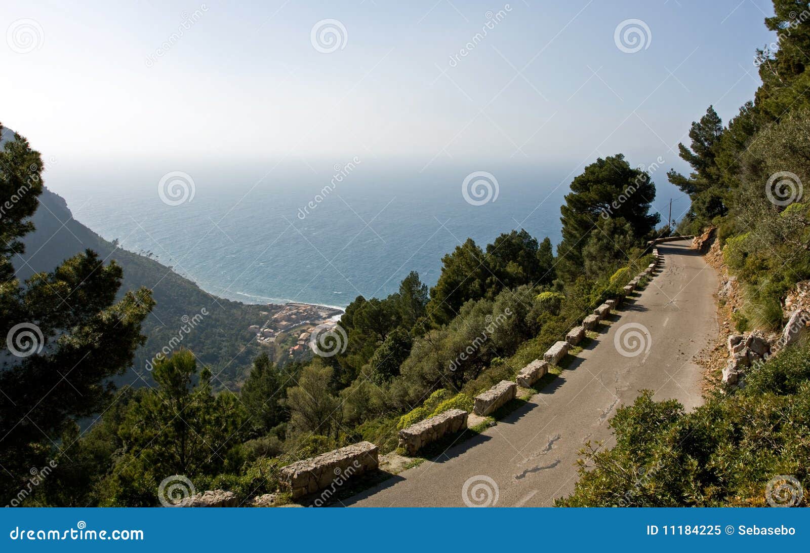 Narrow road stock image. Image of narrow, road, blue - 11184225