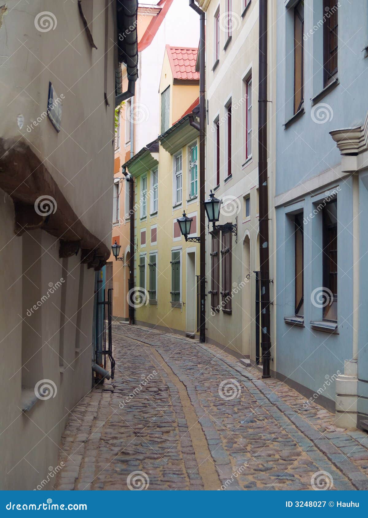 Narrow Street stock image. Image of baltic, narrow, europe - 3248027