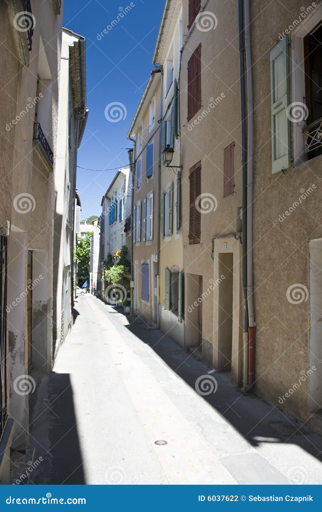 Narrow Street and Buildings Stock Photo - Image of neighborhood, open ...