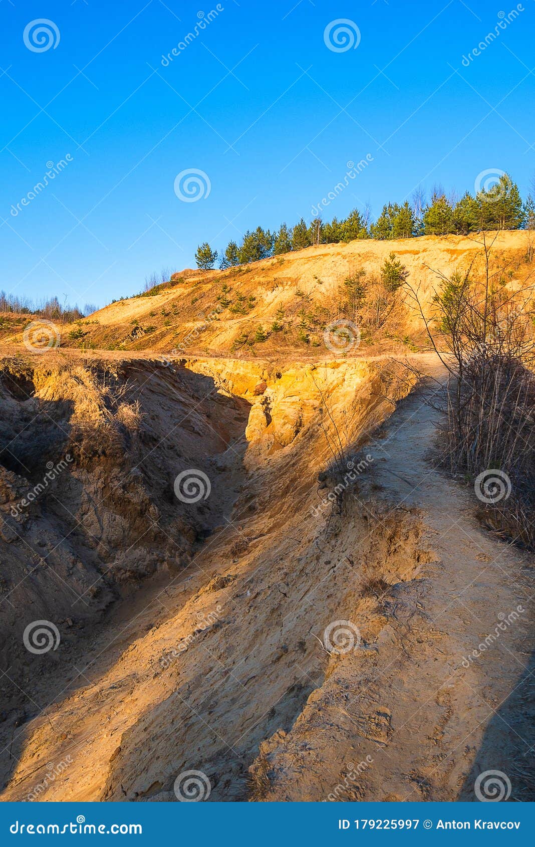 A Narrow Trodden Path on the Mountain Stock Image - Image of industrial ...
