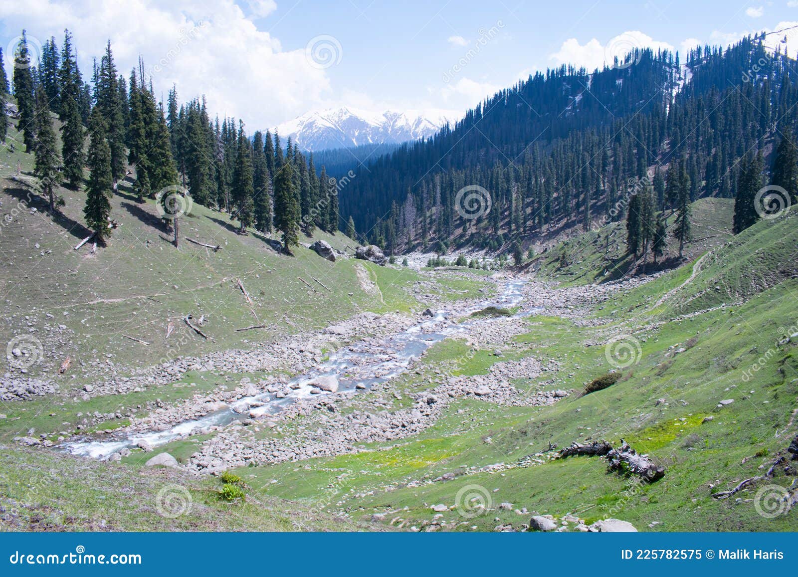 A Narrow Water of Stream Flowing Down the Mountains and Whose Origin is ...