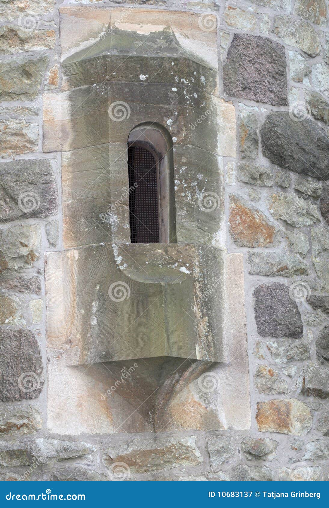 Narrow Window in Old Fortress Stock Image - Image of travel, europe ...