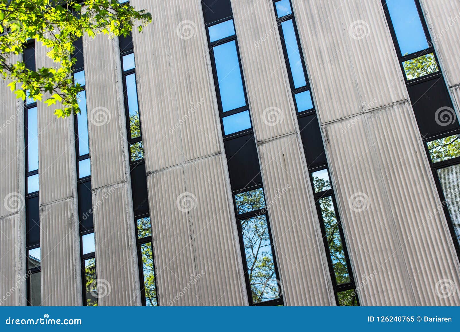 Architectural Elements - Narrow Windows. Stock Image - Image of ...