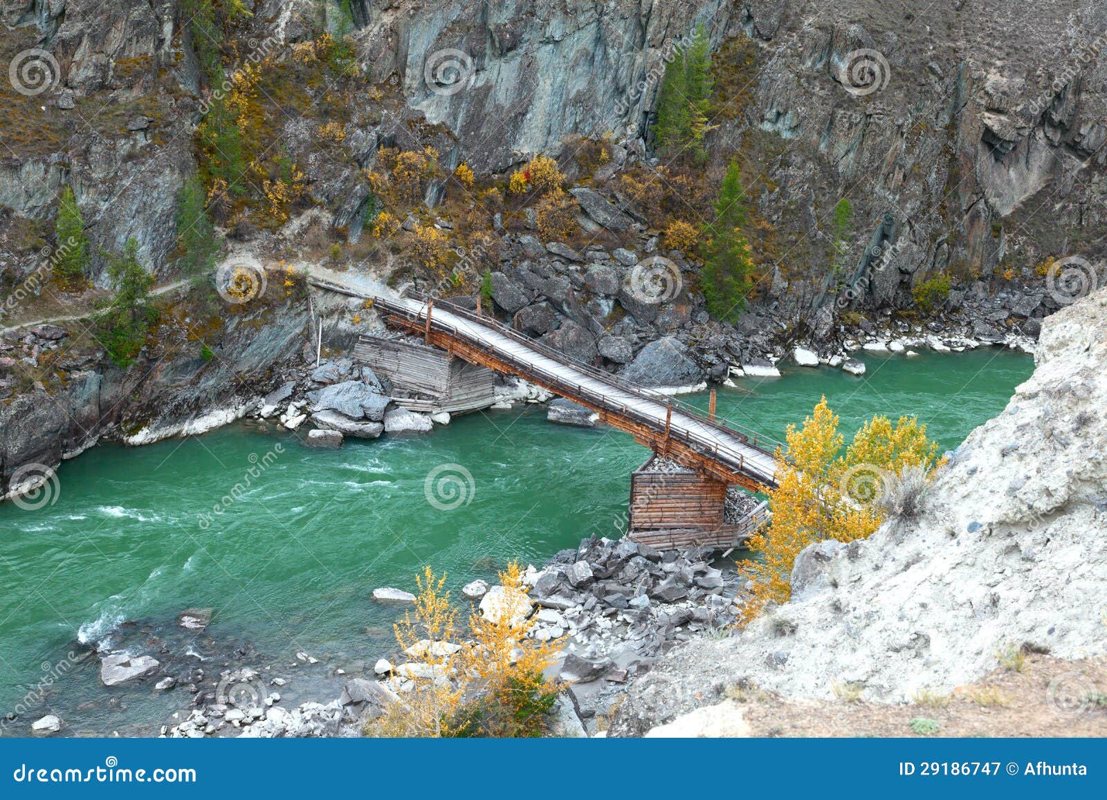 A narrow wooden bridge stock image. Image of scenics - 29186747