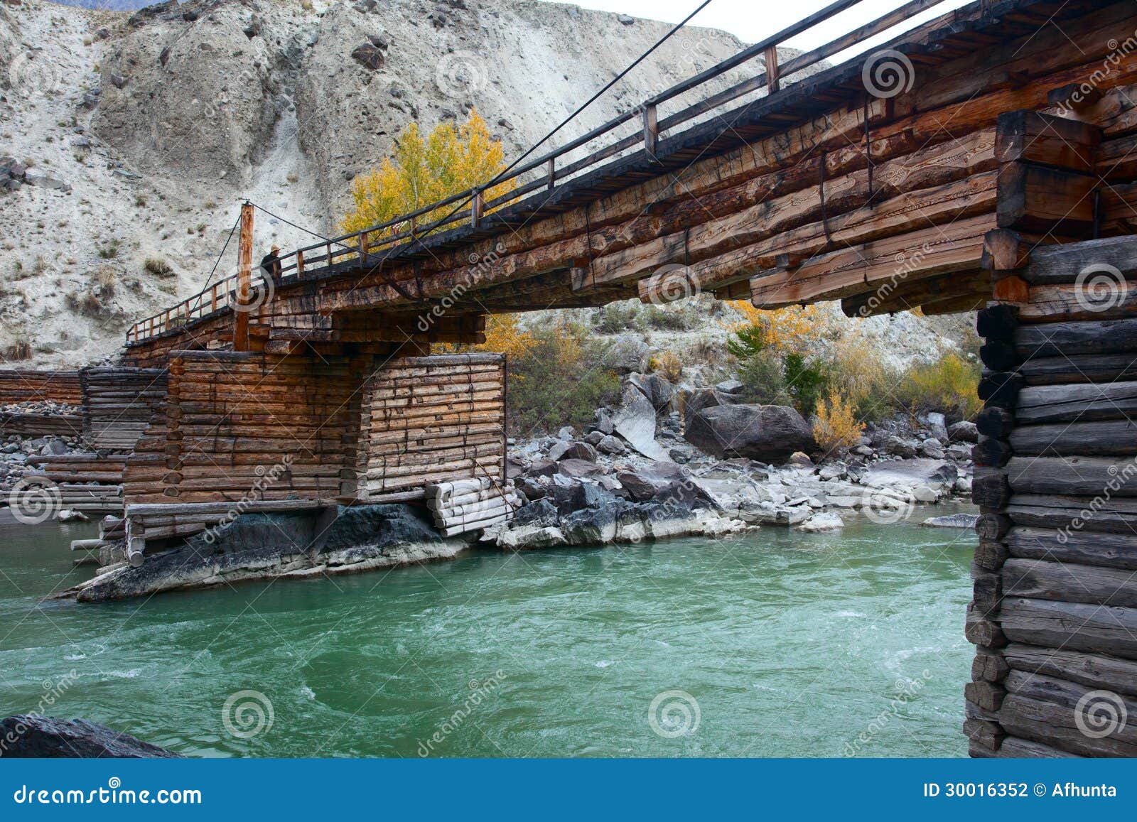 A narrow wooden bridge stock photo. Image of rock, point - 30016352
