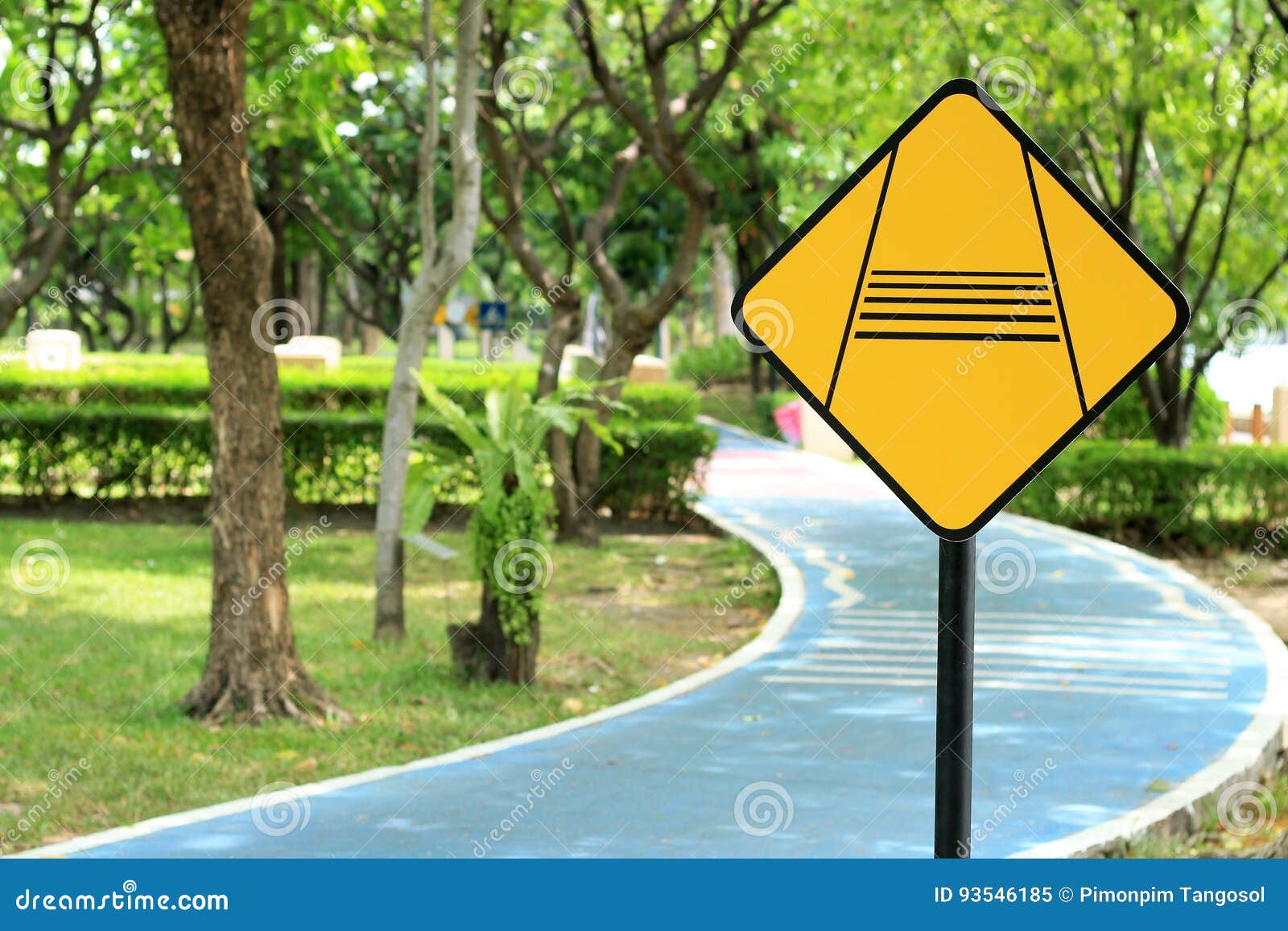 Narrowed road sign stock image. Image of single, symbol - 93546185