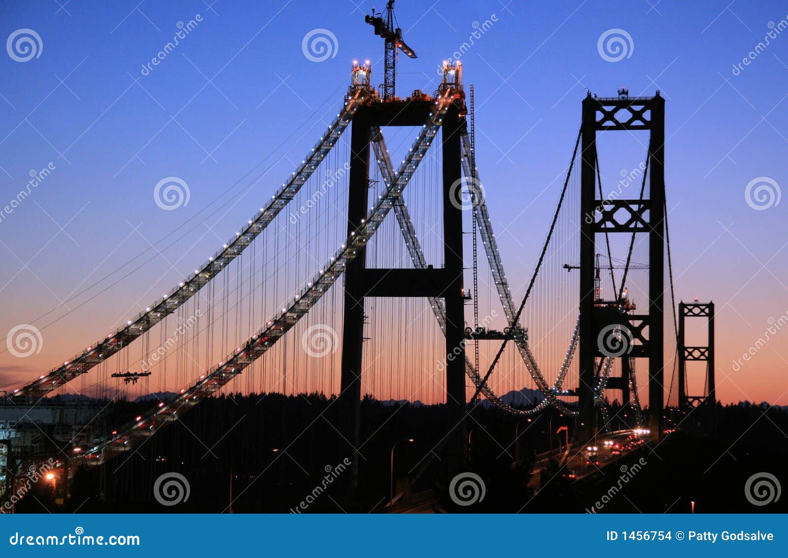 Narrows Bridge stock photo. Image of scenes, tacoma, bridges - 1456754