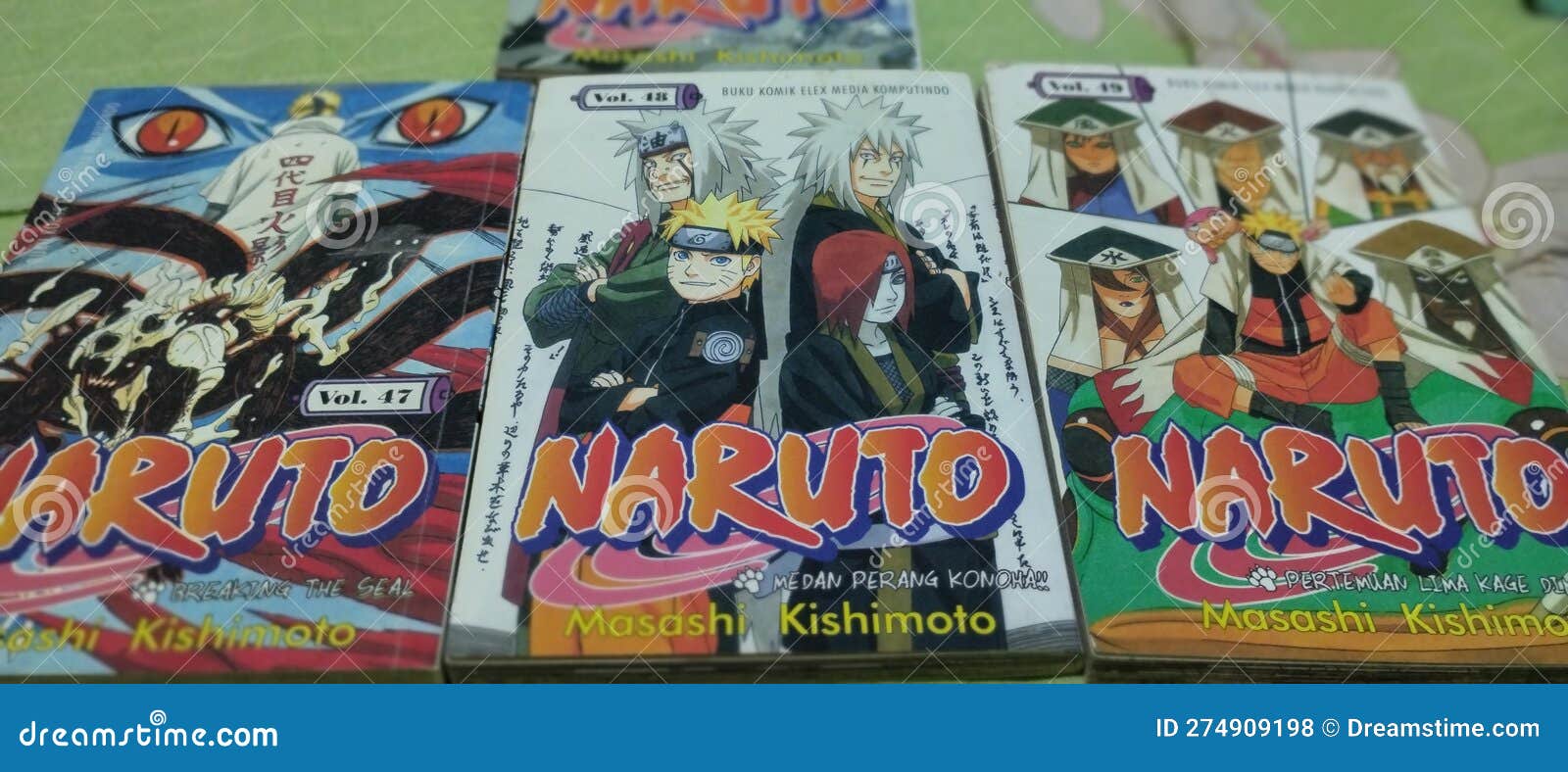 4 Naruto Comics Chapter 46,47,48,49 Editorial Stock Photo - Image of ...
