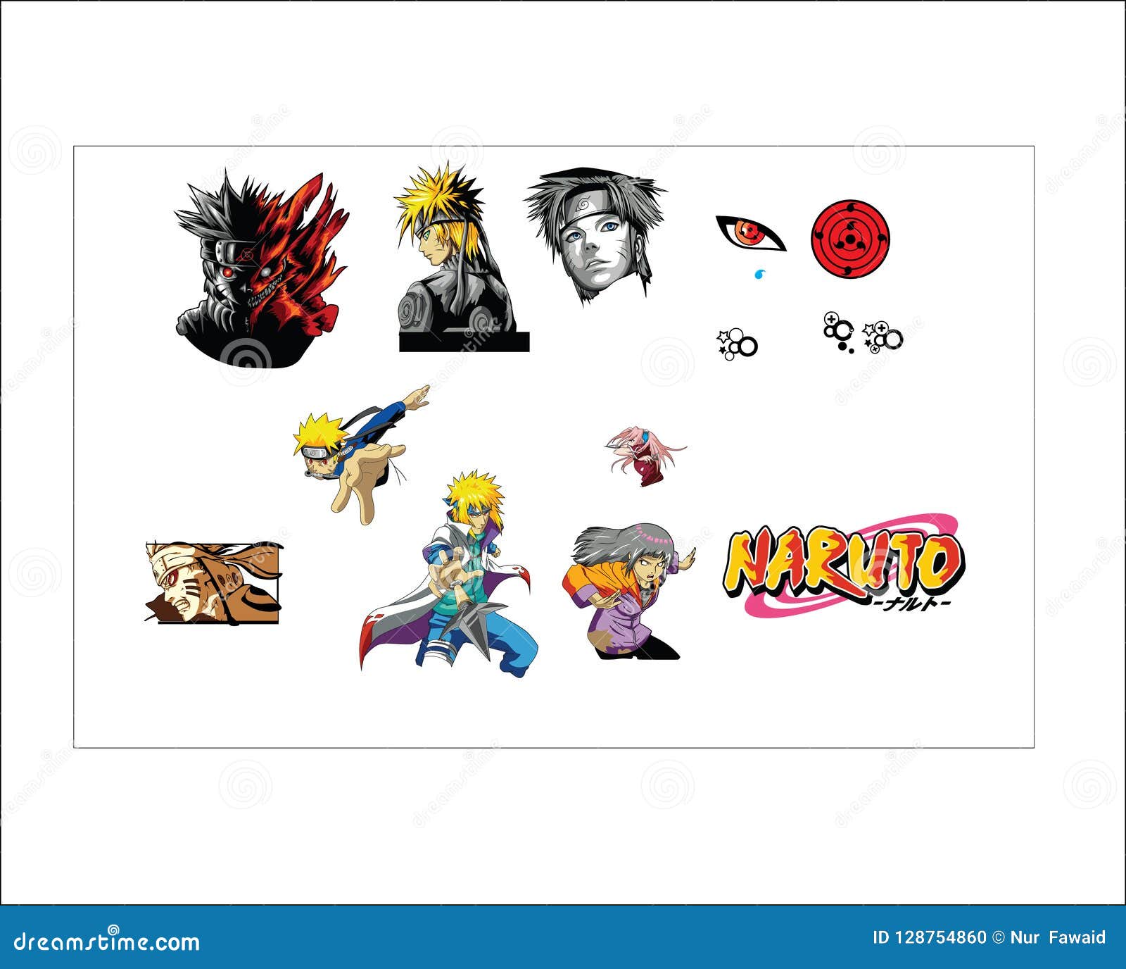 Naruto Japanese Vector Cartoon Design Stock Illustrations – 51 Naruto ...