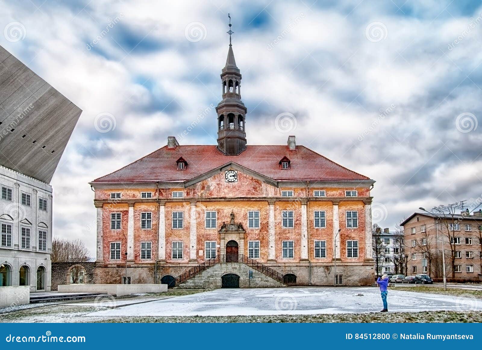 Narva/Estland Das Alte Rathaus Redaktionelles Bild - Bild von ...