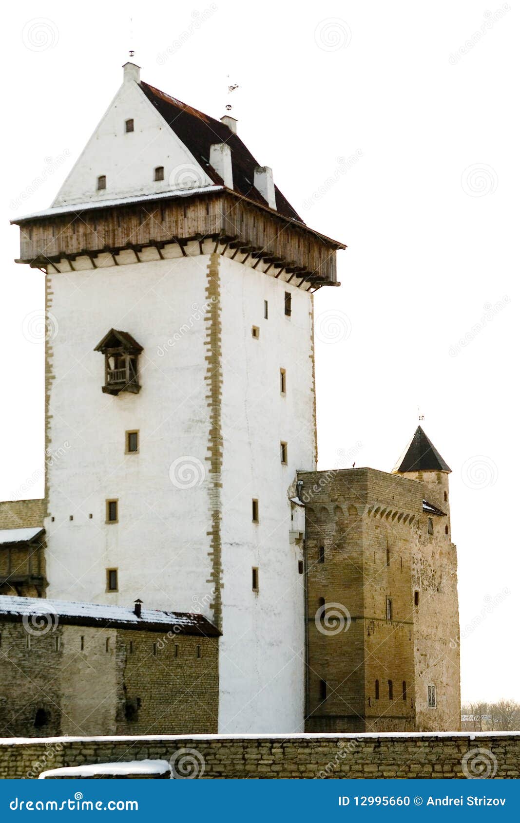 Narva Herman castle. stock photo. Image of tower, historic - 12995660