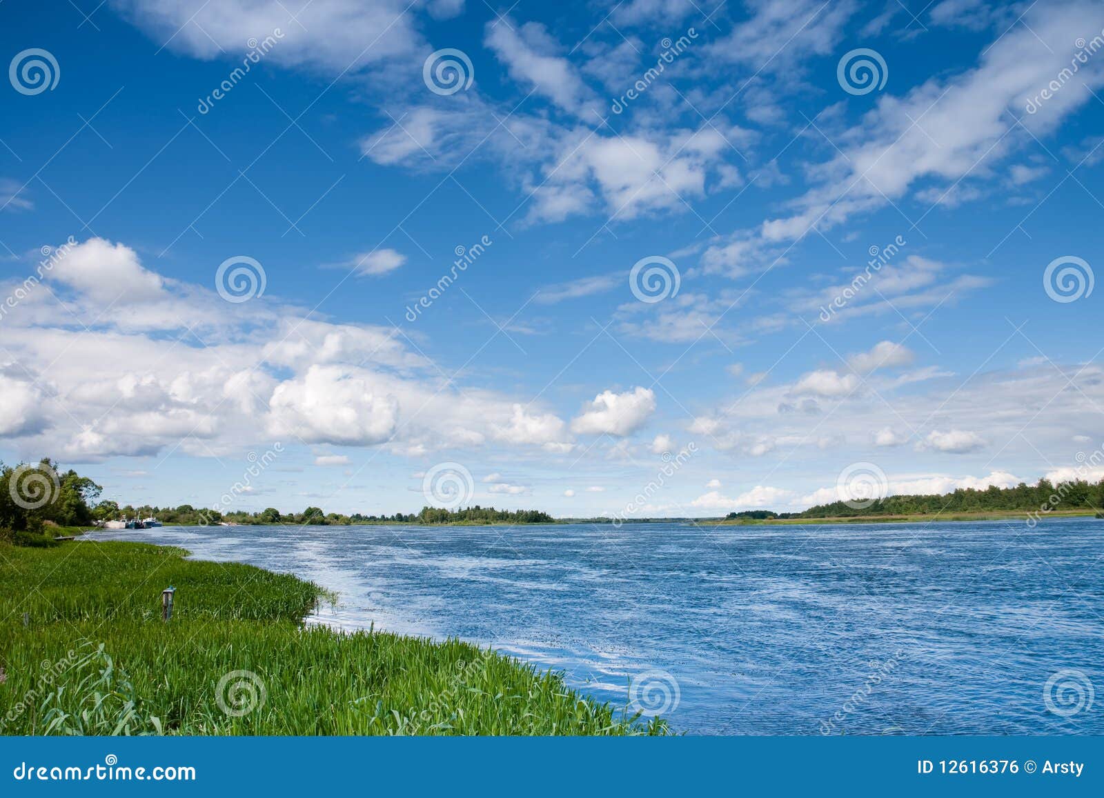 Narva river. Estonia stock photo. Image of coastline - 12616376