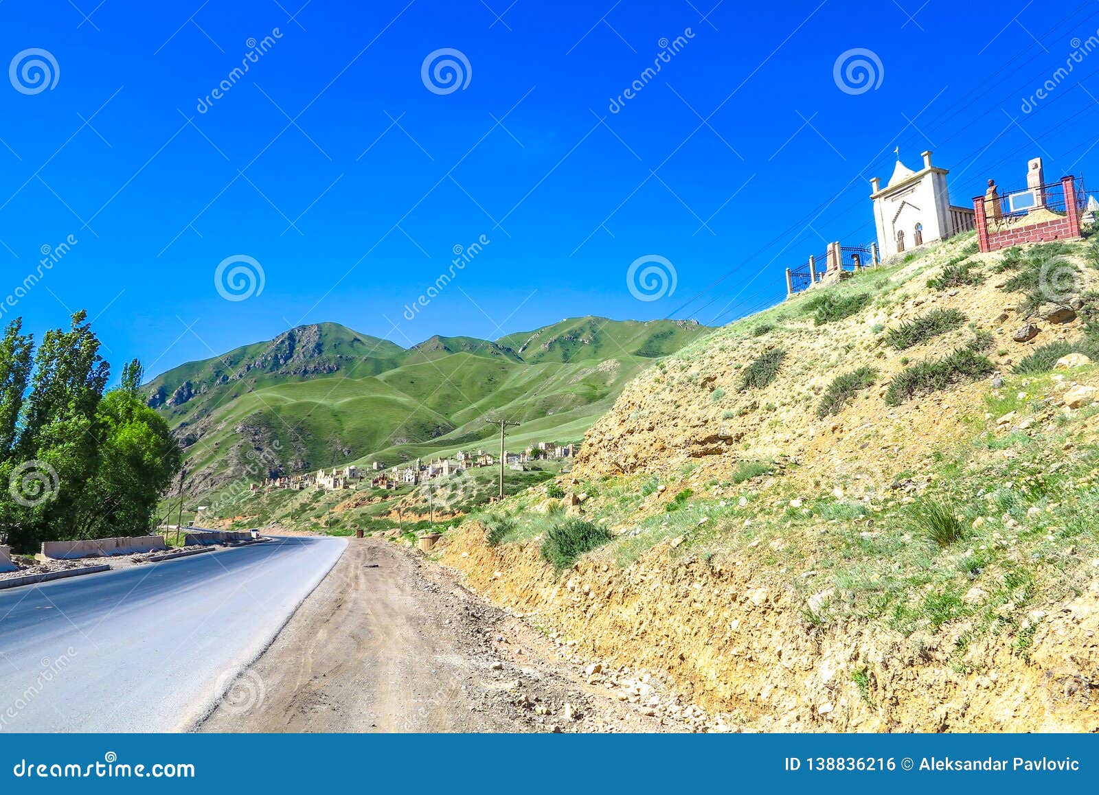 Naryn City Cemetery stock photo. Image of leading, architectures ...