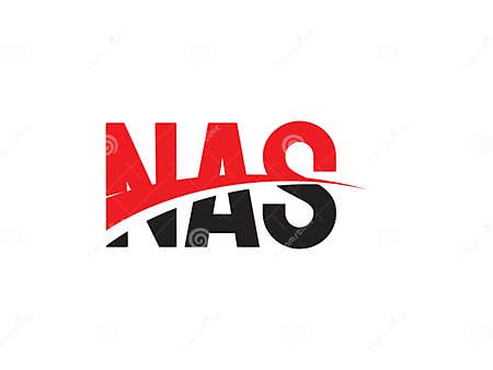 NAS Letter Initial Logo Design Vector Illustration Stock Vector ...