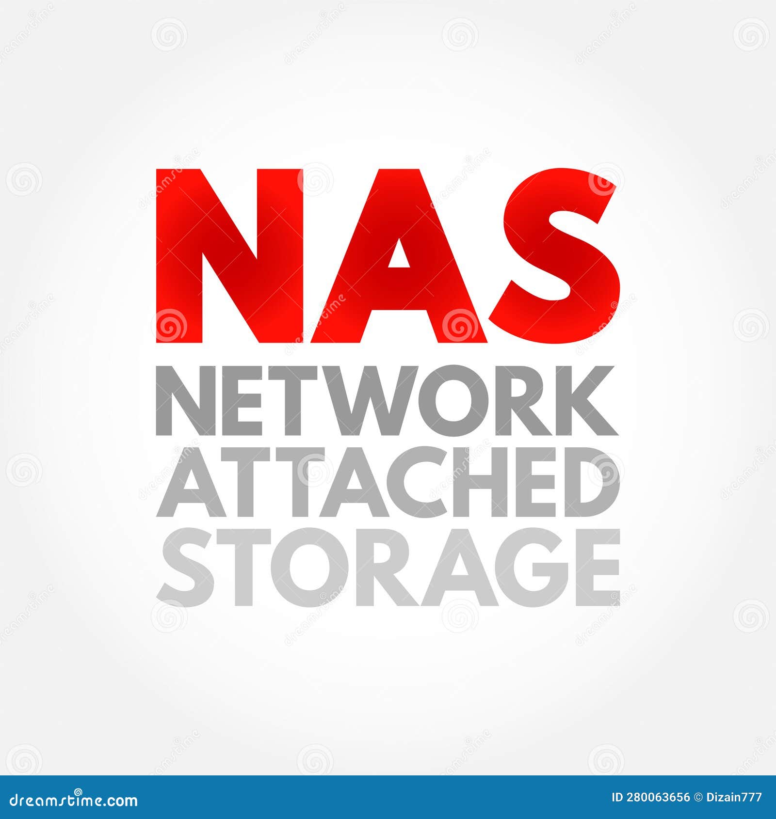 Nas Network Attached Storage File Level Computer Data Storage Server Connected To A Computer