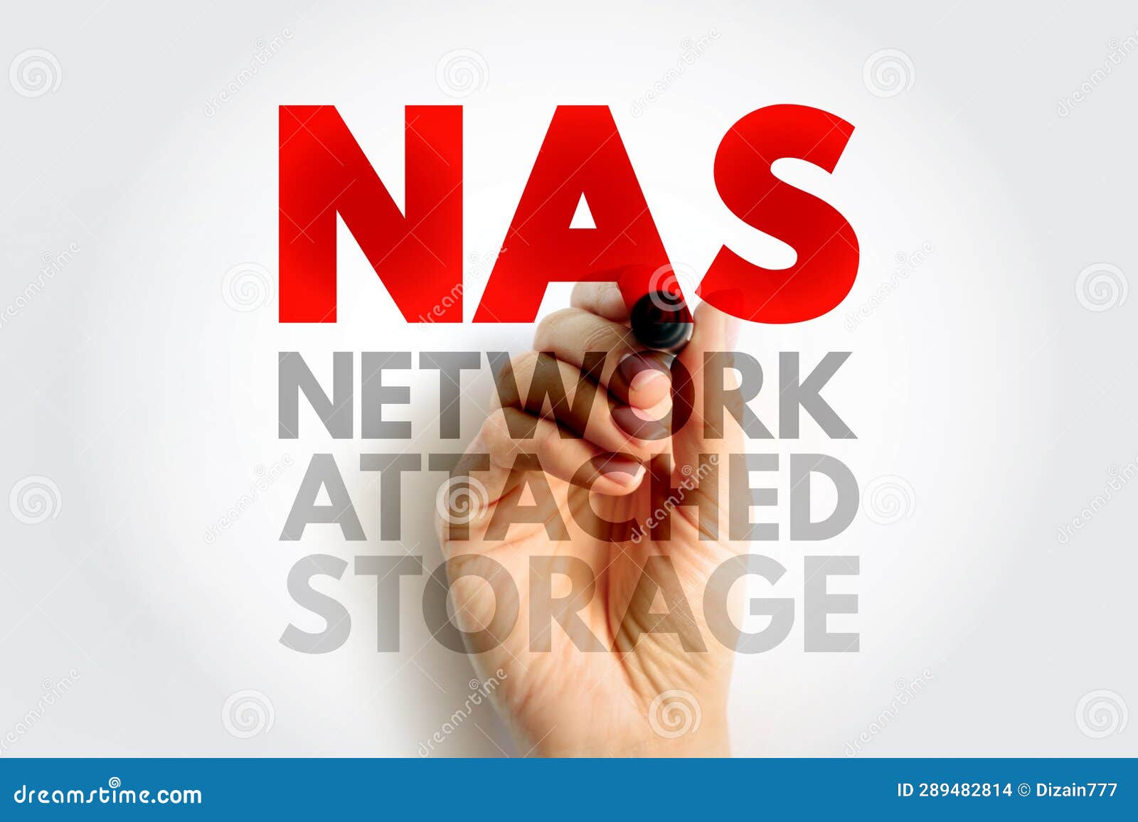 Nas Network Attached Storage File Level Computer Data Storage Server Connected To A Computer