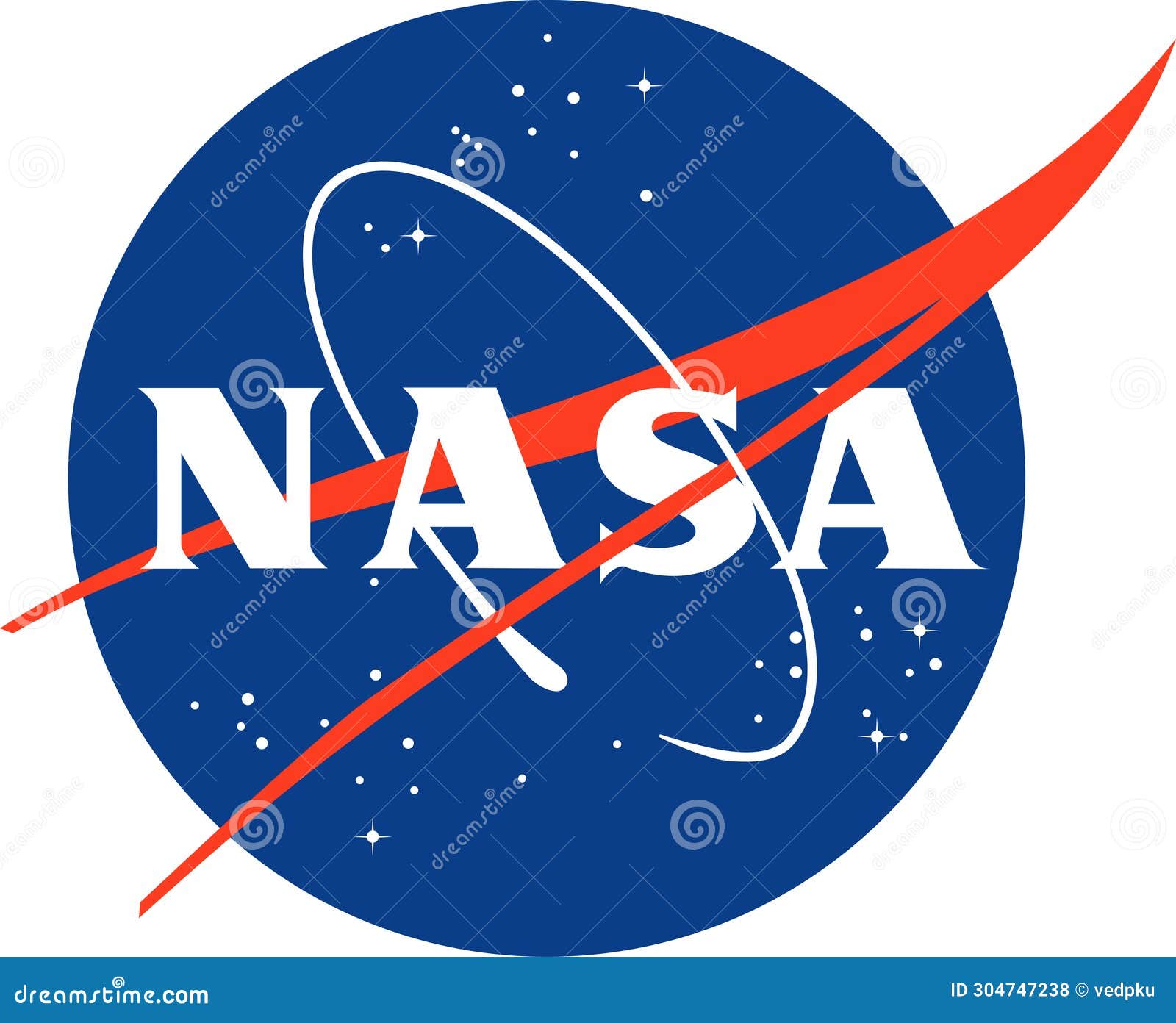 Nasa Logo Cartoon Vector | CartoonDealer.com #129286931