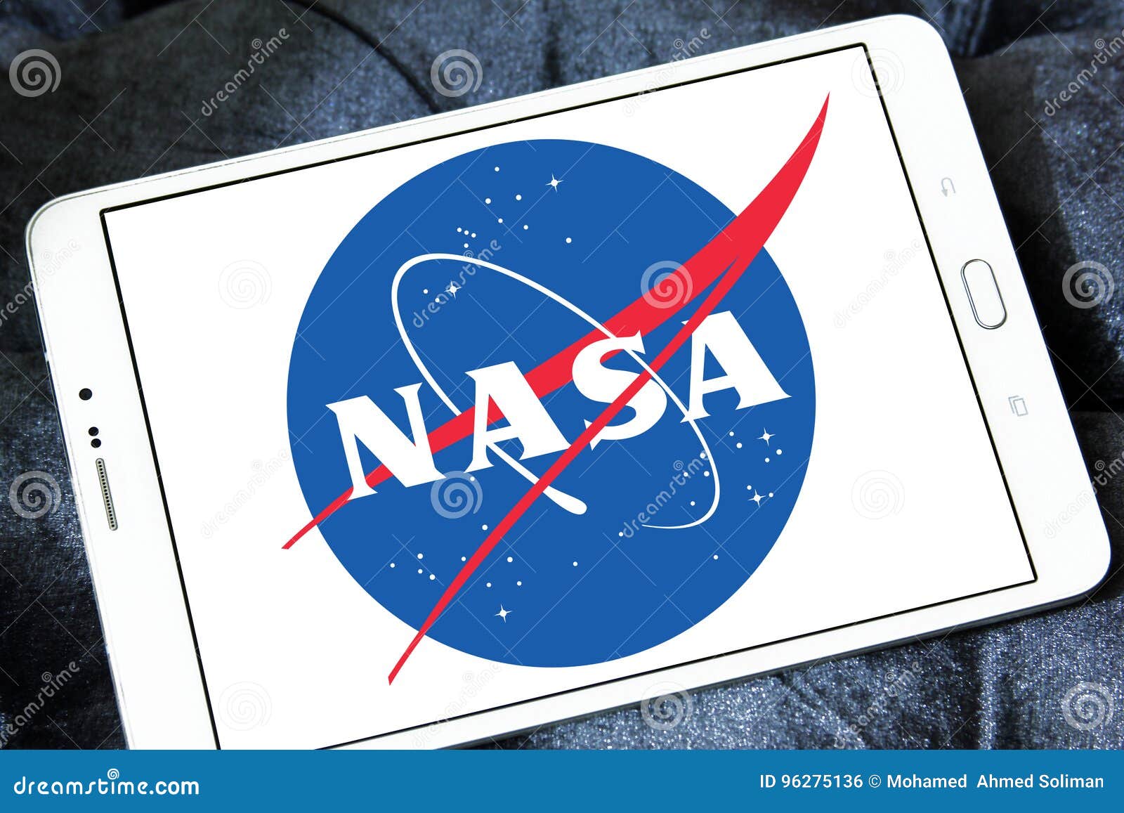 Nasa space agency logo editorial photo. Image of holded - 96275136