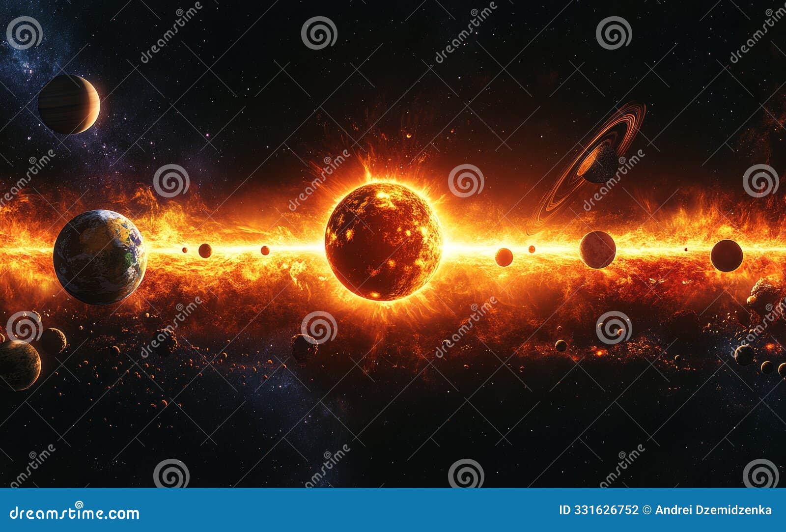 This NASA-supplied Image Shows Planets in the Solar System. this is a ...