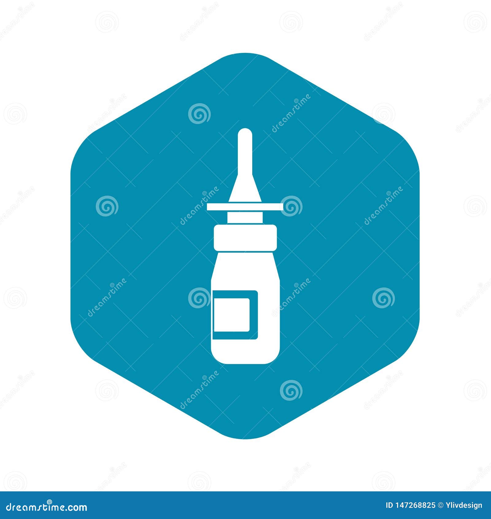 Nasal Drops Icon, Simple Style Stock Vector - Illustration of hygiene ...