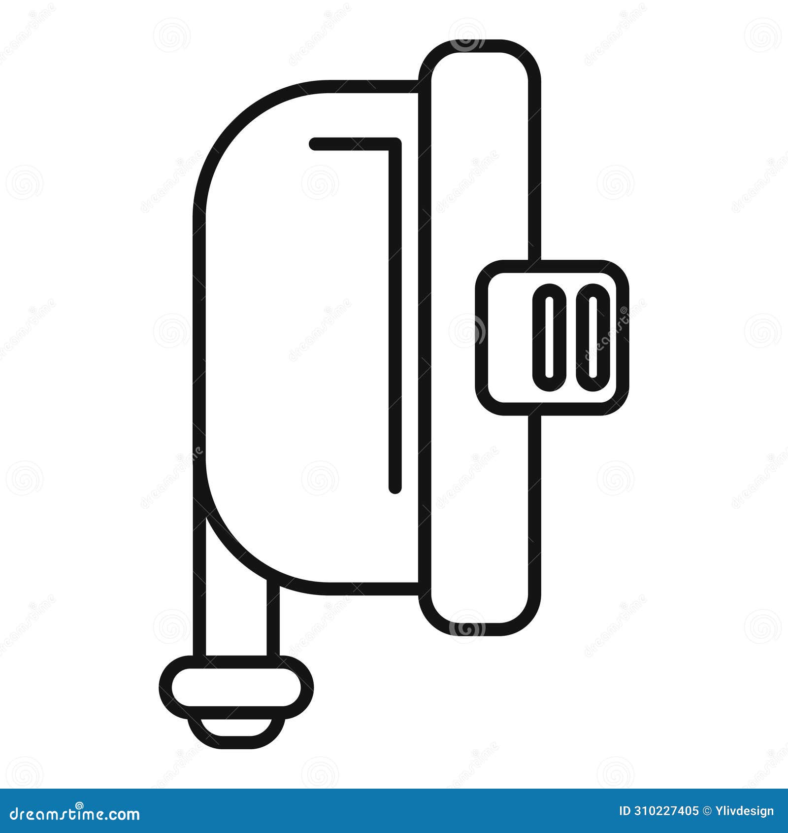 Nasal Mask Icon Outline Vector. Oxygen Concentrator Stock Vector ...
