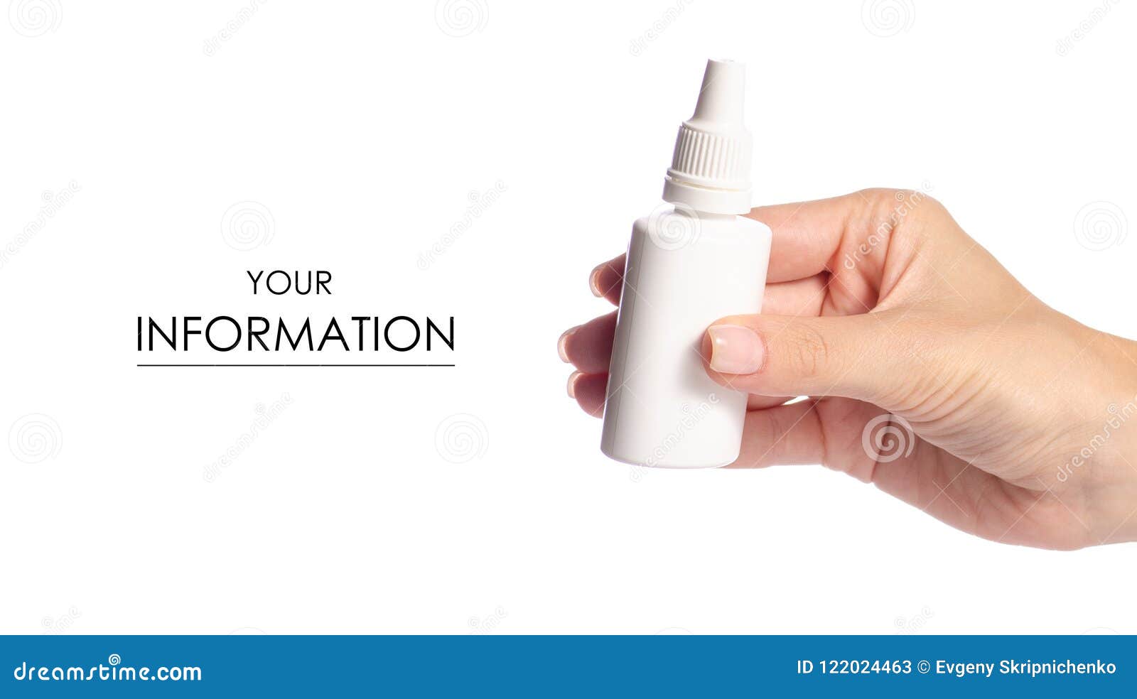 Nasal Spray for Nose in Hand Pattern Stock Image - Image of face ...