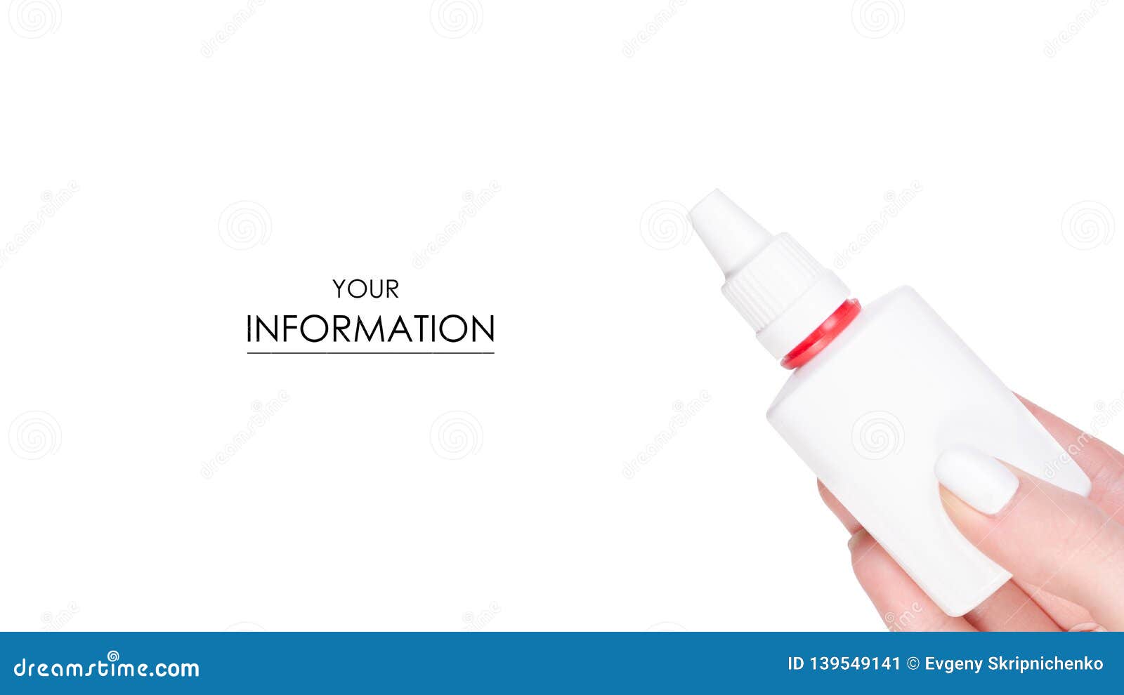 Nasal Spray for Nose in Hand Pattern Stock Image - Image of nail ...