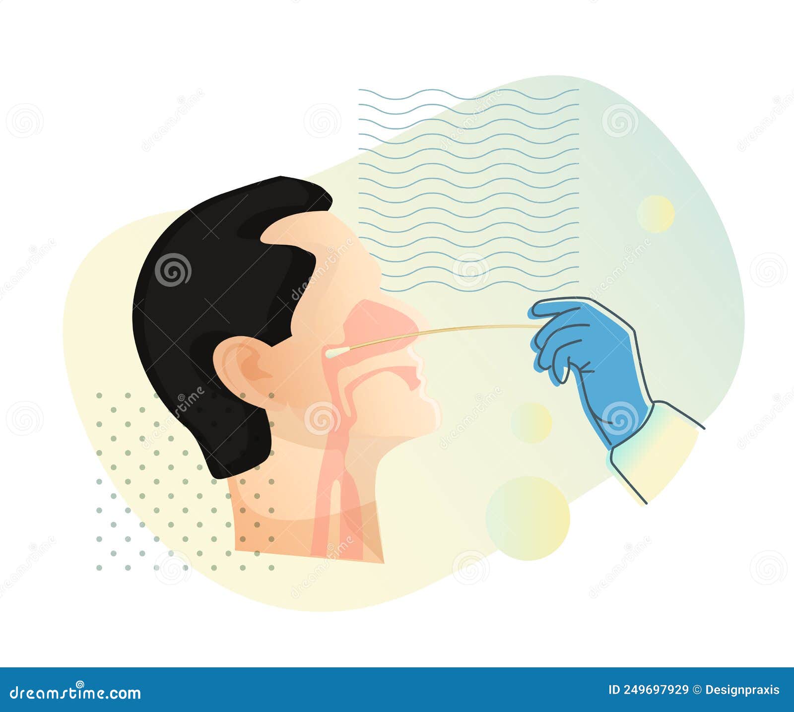 Nasal Swab - Nasopharyngeal Swab Testing - Icon Stock Illustration ...