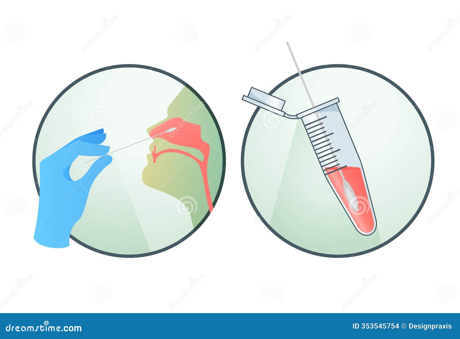 Nasal Swab - Nasopharyngeal Swab Testing - Icon Stock Photo ...