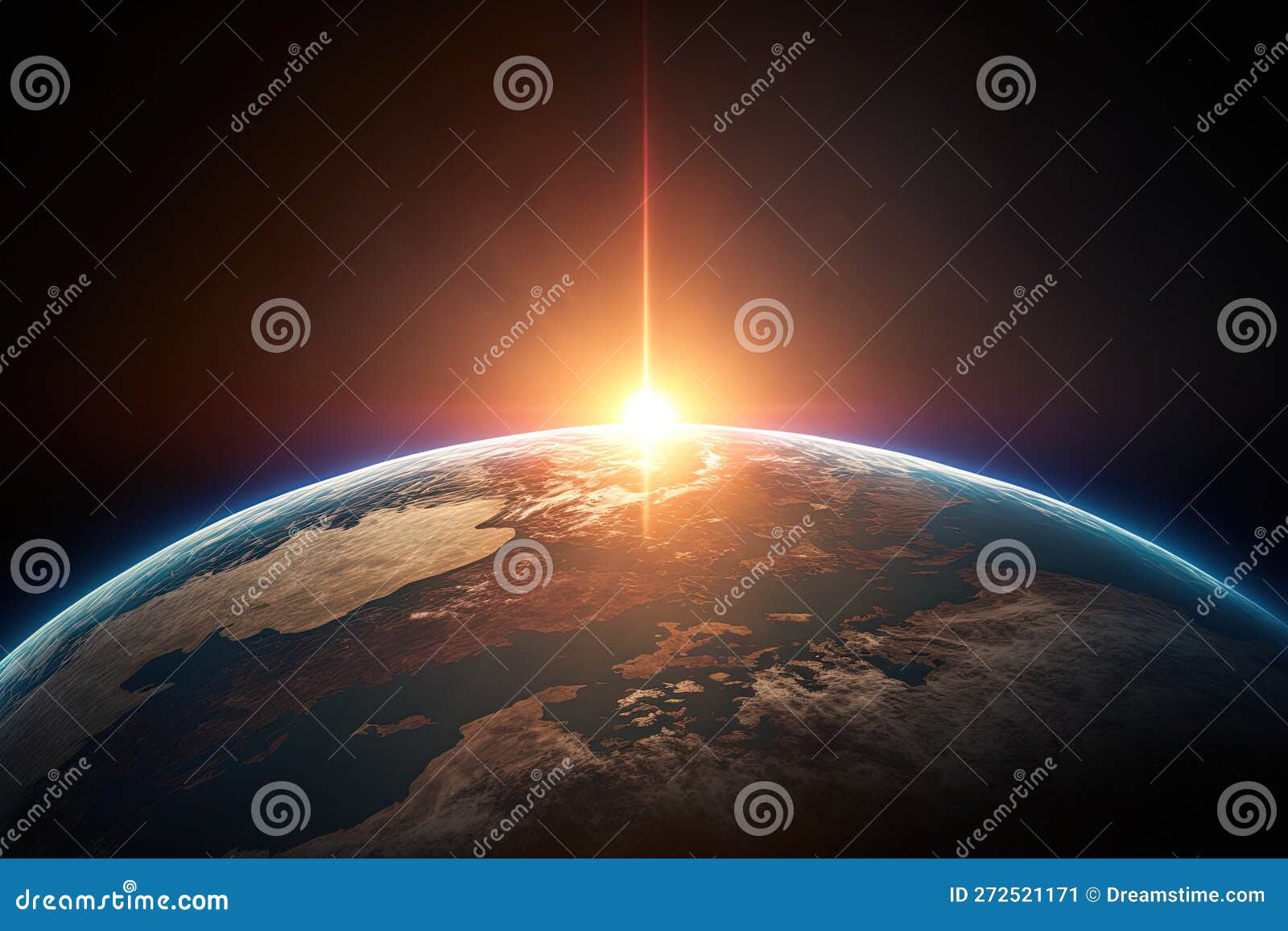 NASAs Original Photograph of Planet Earth with the Sun Rising from ...