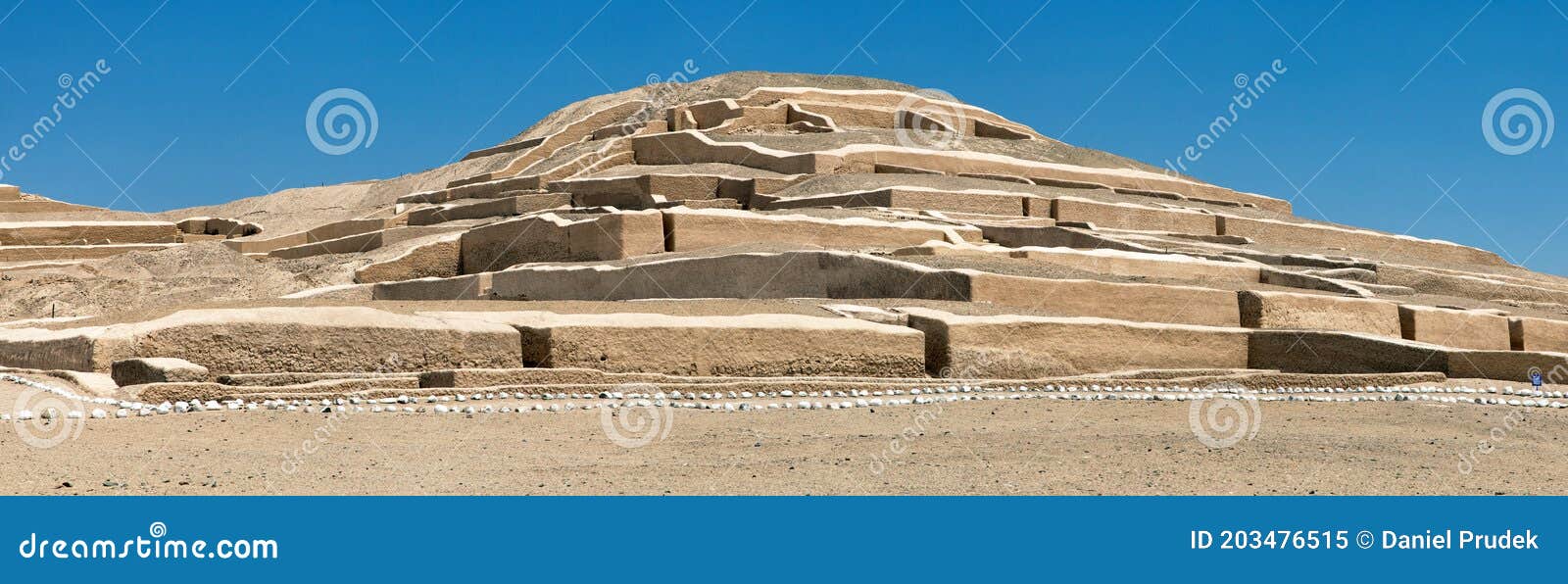 Nasca or Nazca Pyramid at Chahuachi in Peru Stock Image - Image of ...