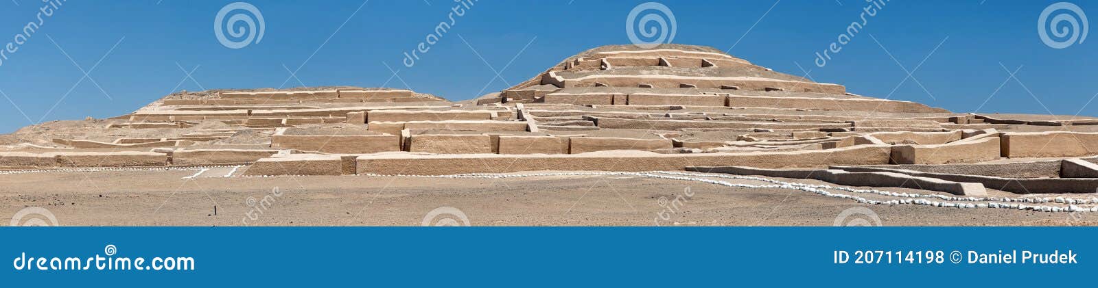 Nasca or Nazca Pyramid at Chahuachi in Peru Stock Photo - Image of ...