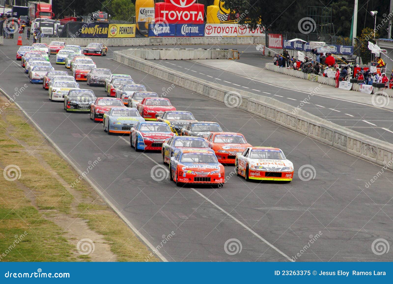 Nascar Car Race in the Velodrome of Mexico City Editorial Image - Image ...