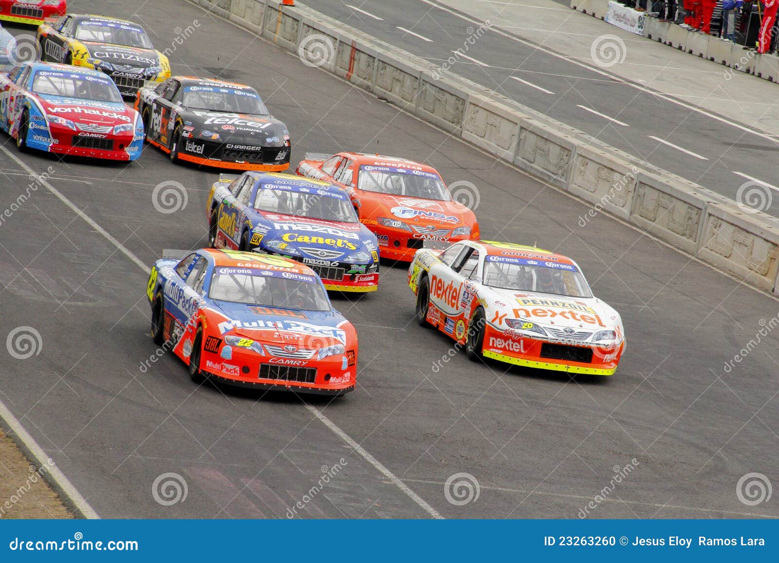Nascar Car Race in the Velodrome of Mexico City I Editorial Image ...