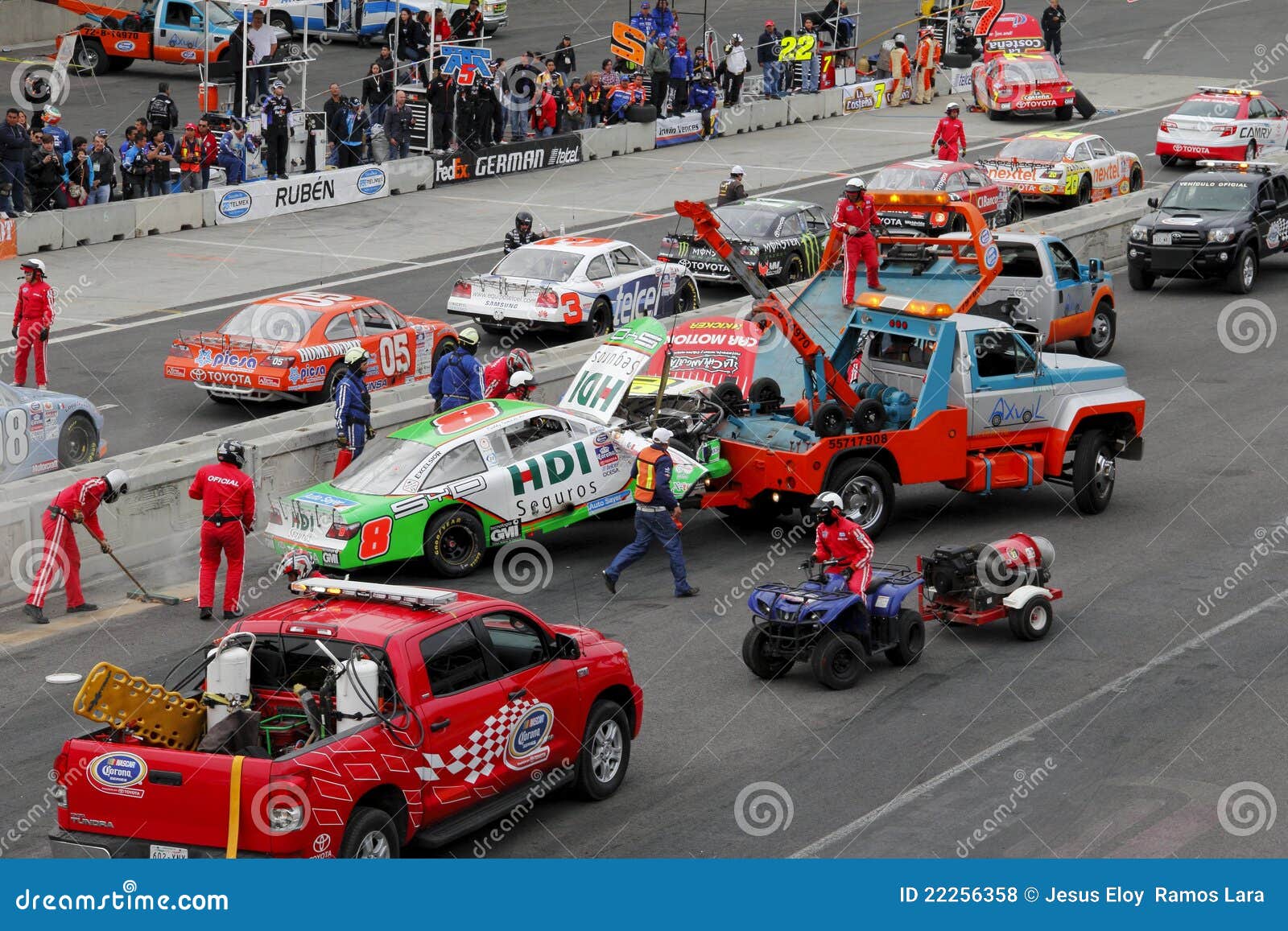 Car Crash in the Nascar Cars Race in Mexico City III Editorial Stock ...