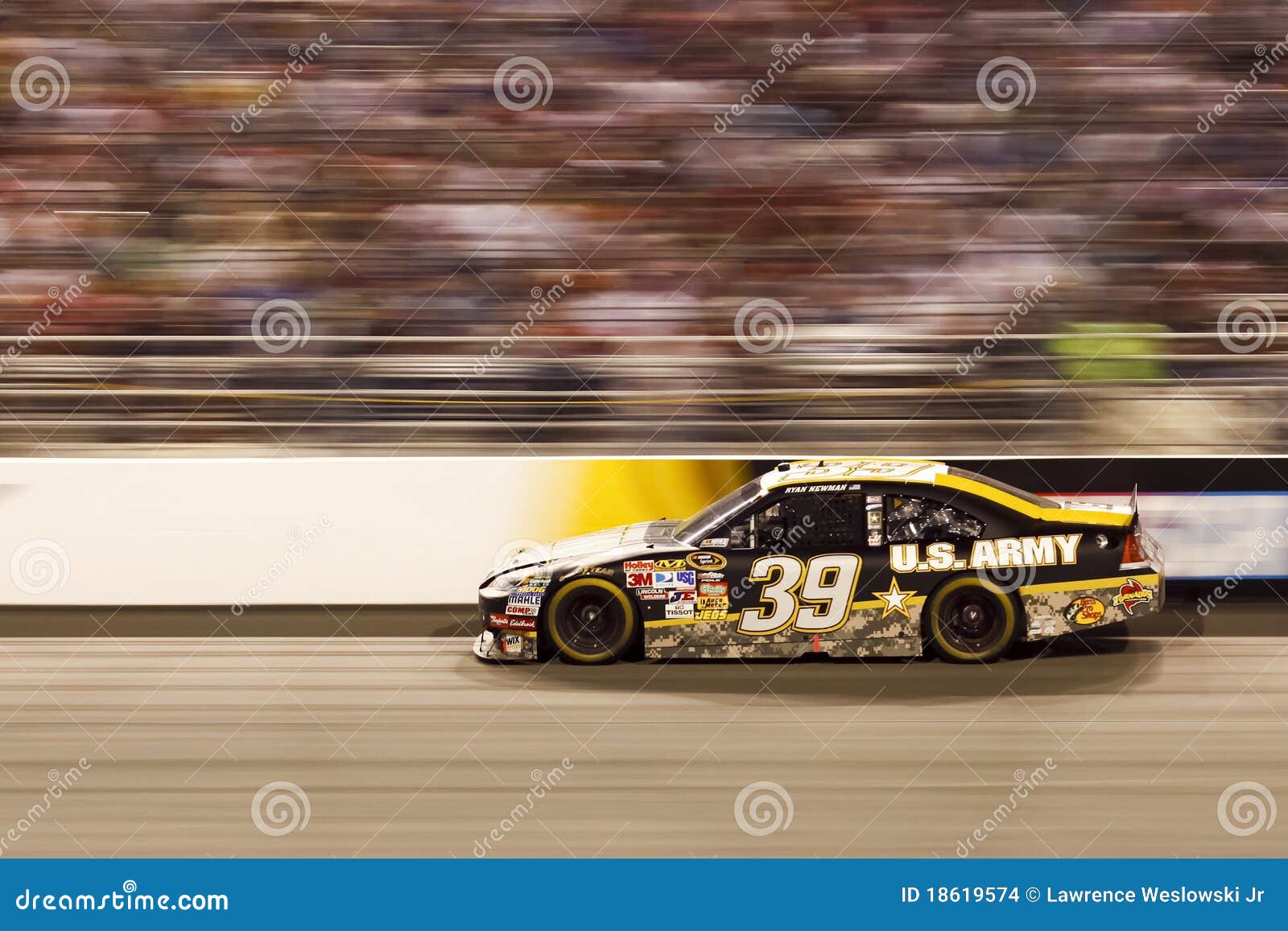 NASCAR - #39 Newman is a Blur in Richmond Editorial Stock Image - Image ...