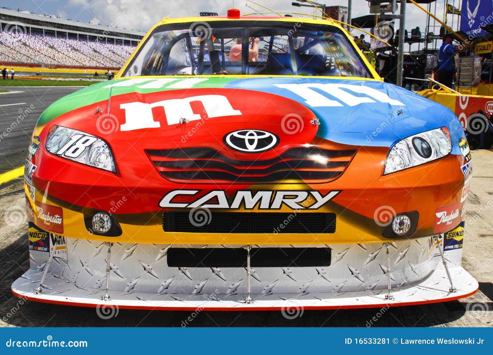 NASCAR - Busch S #18 M&M S Camry Editorial Photo - Image of motorsports ...