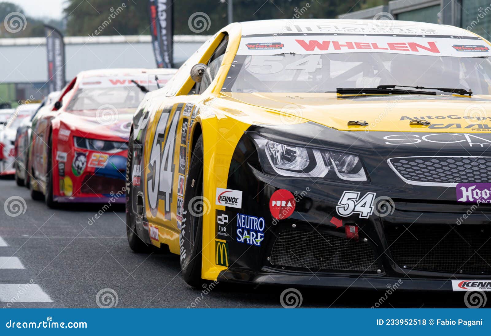 Nascar Cars Queue Race Pit Lane Exit Editorial Stock Photo - Image of ...