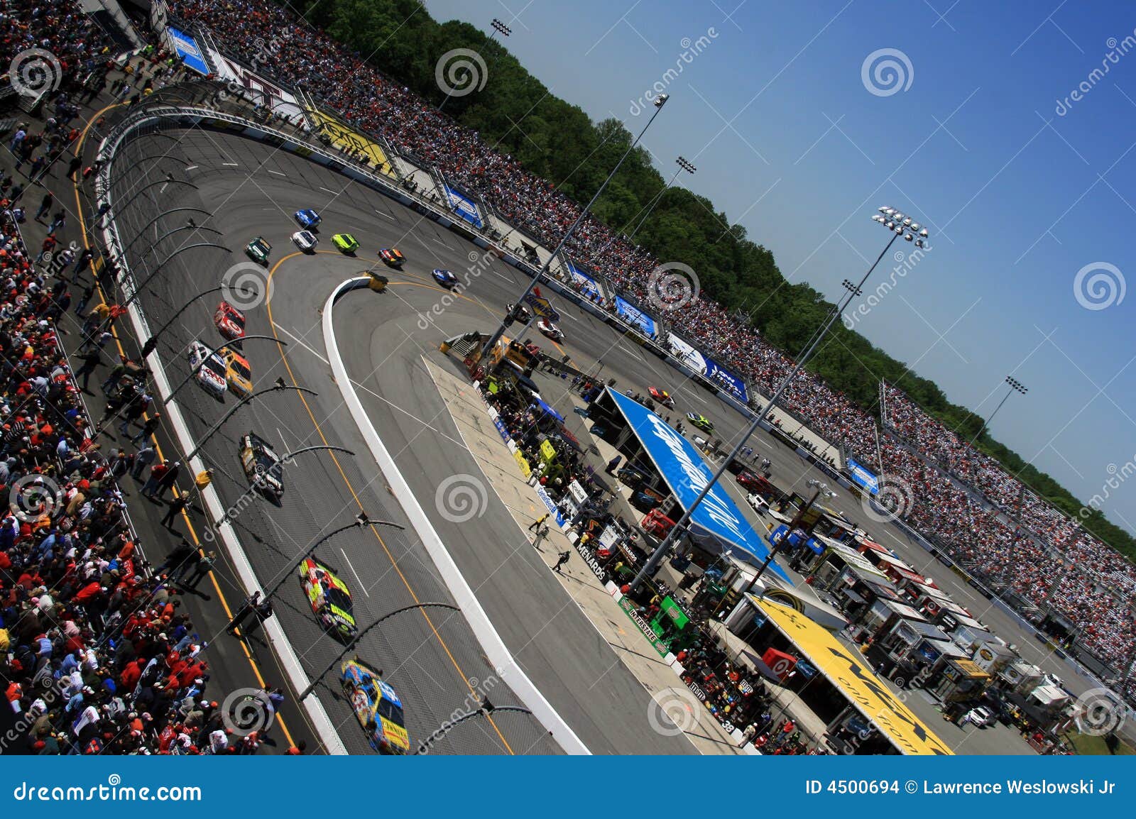 NASCAR - a different view editorial stock image. Image of spectators ...