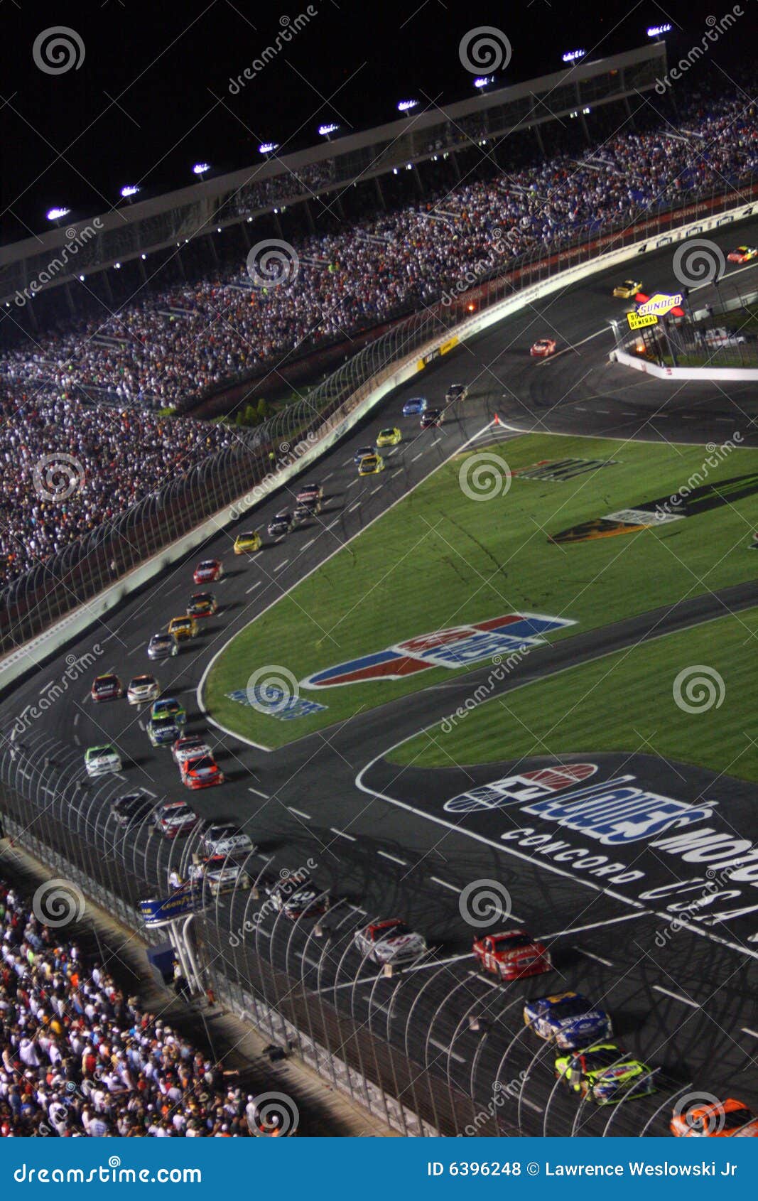 NASCAR - Down the Front Stretch! Editorial Stock Photo - Image of ...