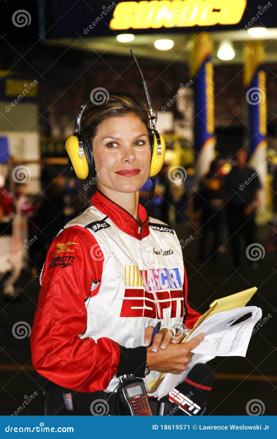 NASCAR - ESPN Pit Reporter Jamie Little Editorial Photo - Image of ...