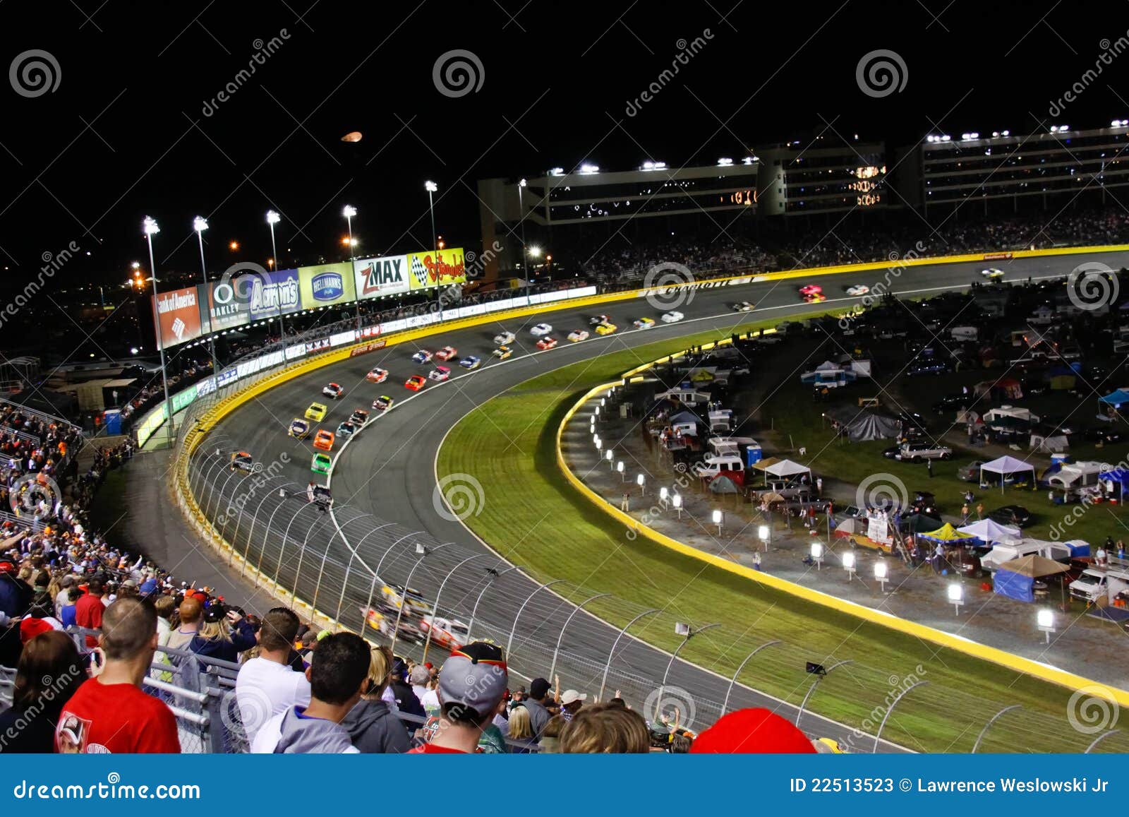 NASCAR - Fans in Turn 2 Charlotte Editorial Stock Photo - Image of ...