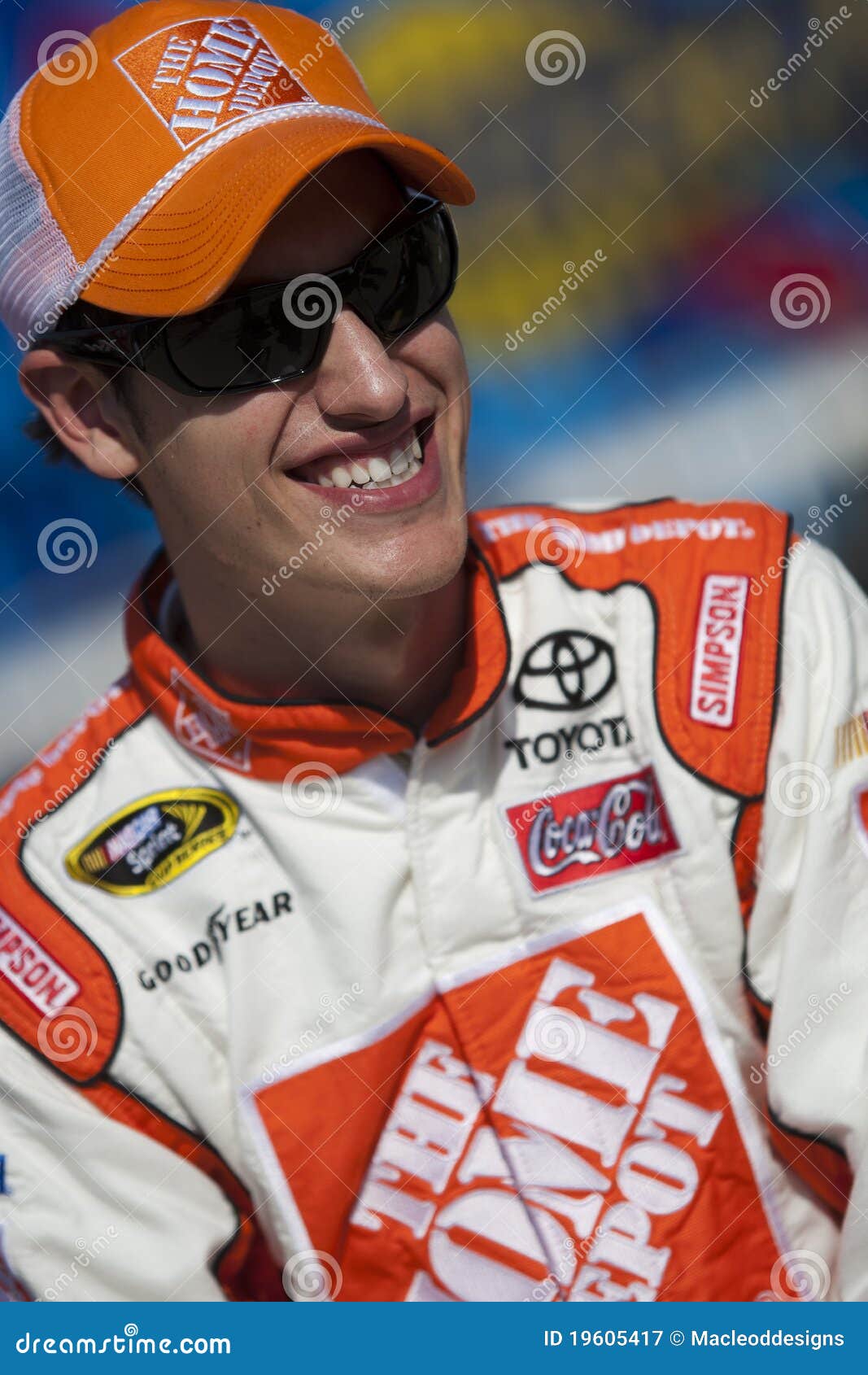 NASCAR: Joey Logano editorial photography. Image of gibbs - 19605417