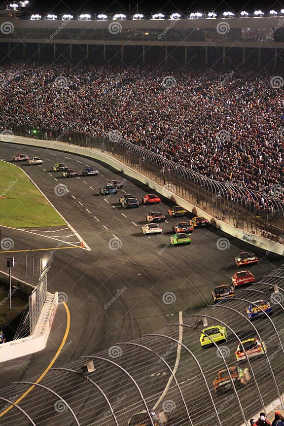 NASCAR - Lowes Motor Speedway Editorial Photography - Image of flag ...