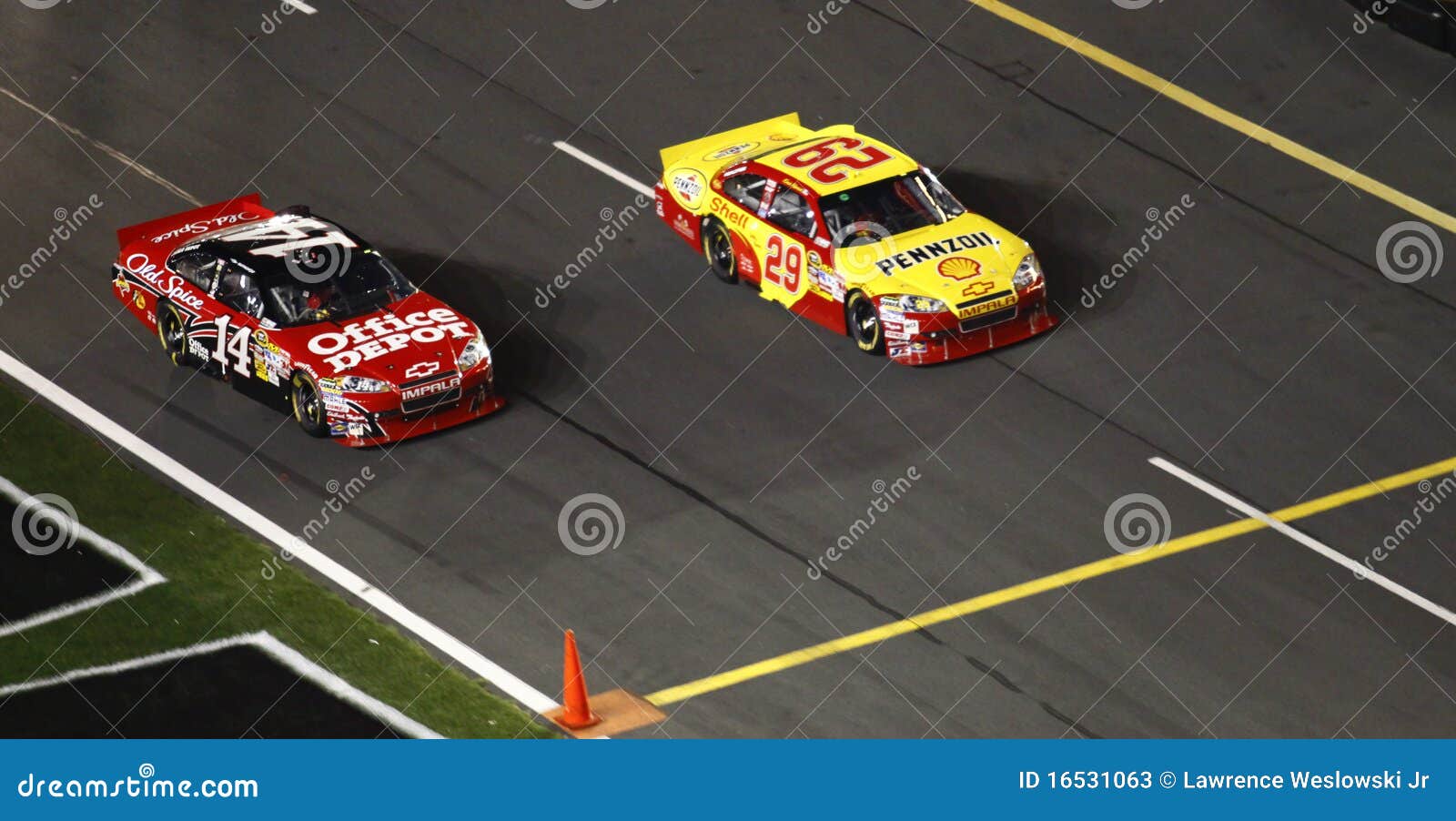 NASCAR - Race Off Pit Road! Editorial Stock Photo - Image of line ...