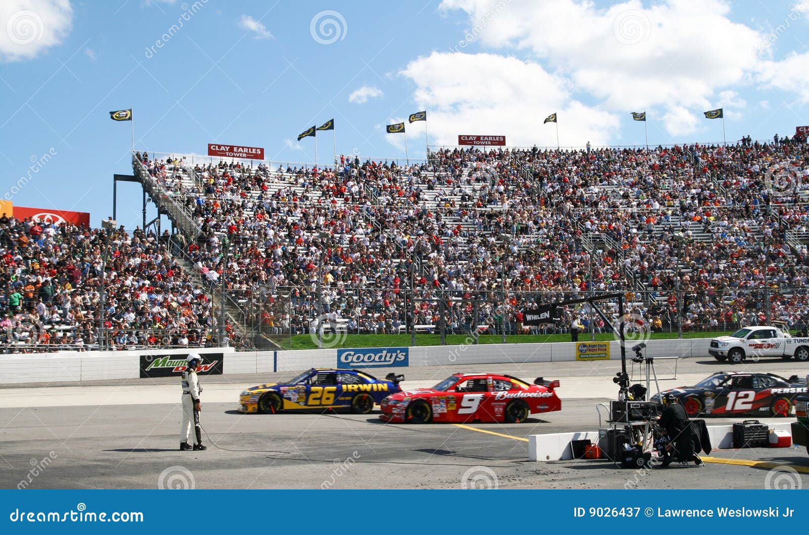 NASCAR - Race Off Pit Road in Martinsville Editorial Photography ...