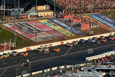 NASCAR - Racing at Lowes editorial stock photo. Image of competition ...