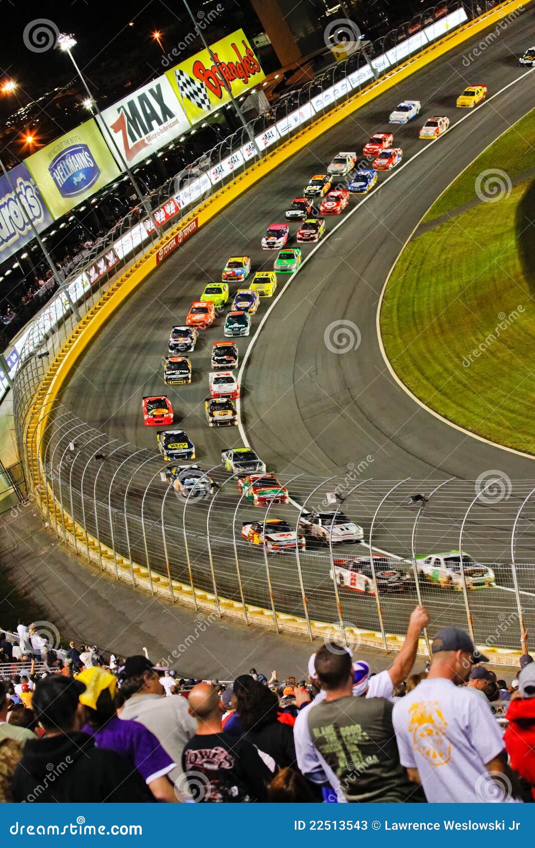 NASCAR - Side by Side in Turn 2 Charlotte Editorial Stock Photo - Image ...